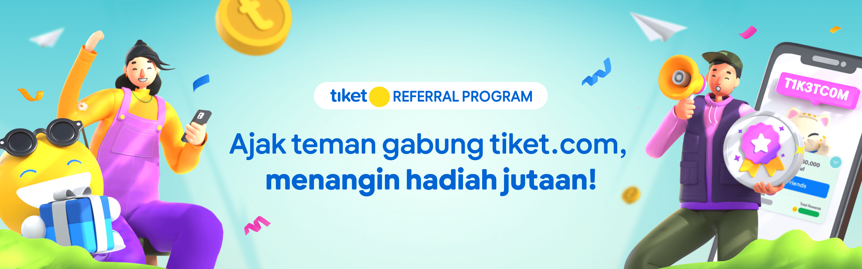 Bagikan kode referral, menangkan hadiah menarik