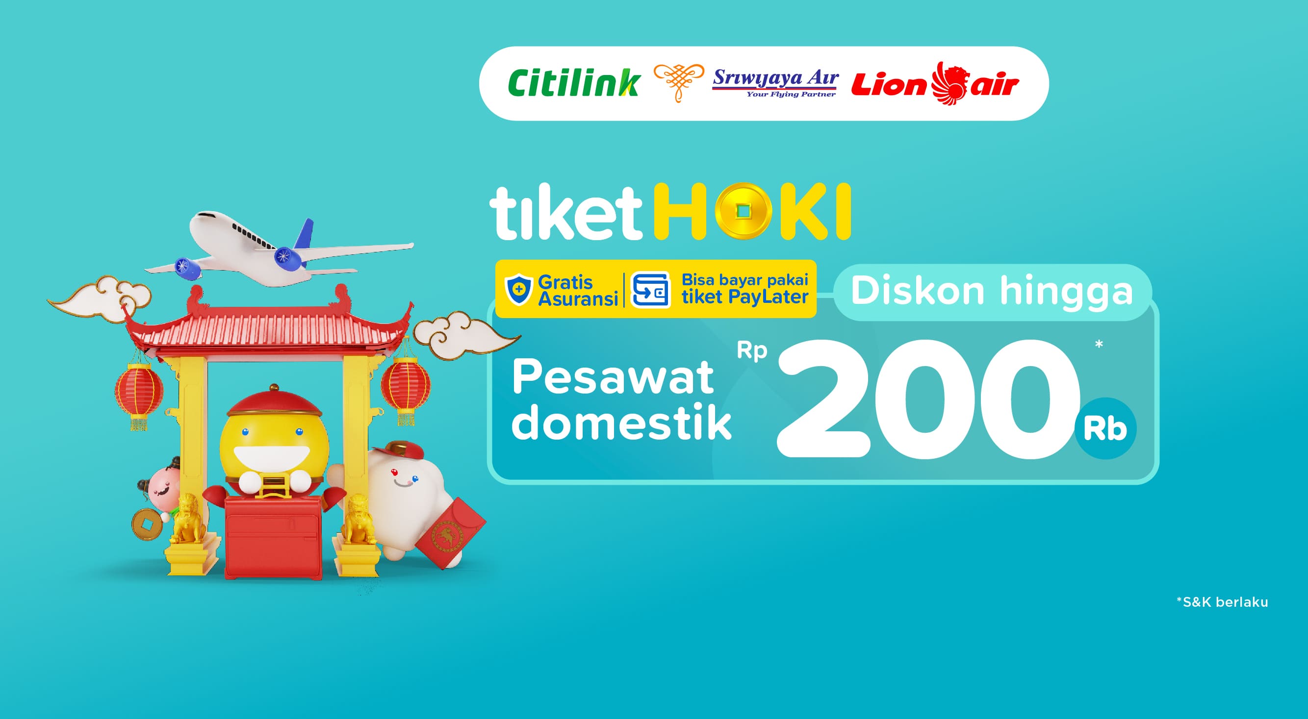 Promo Akulaku, Diskon Pesawat & Hotel 500.000 - tiket.com