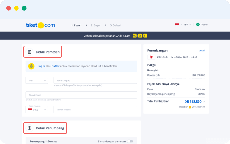 Bagaimana cara pesan tiket pesawat di tiket.com? Bagaimana cara pesan tiket pesawat di tiket.com?