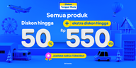 Promo Malu Tanggal Muda, Diskon 50% - tiket.com