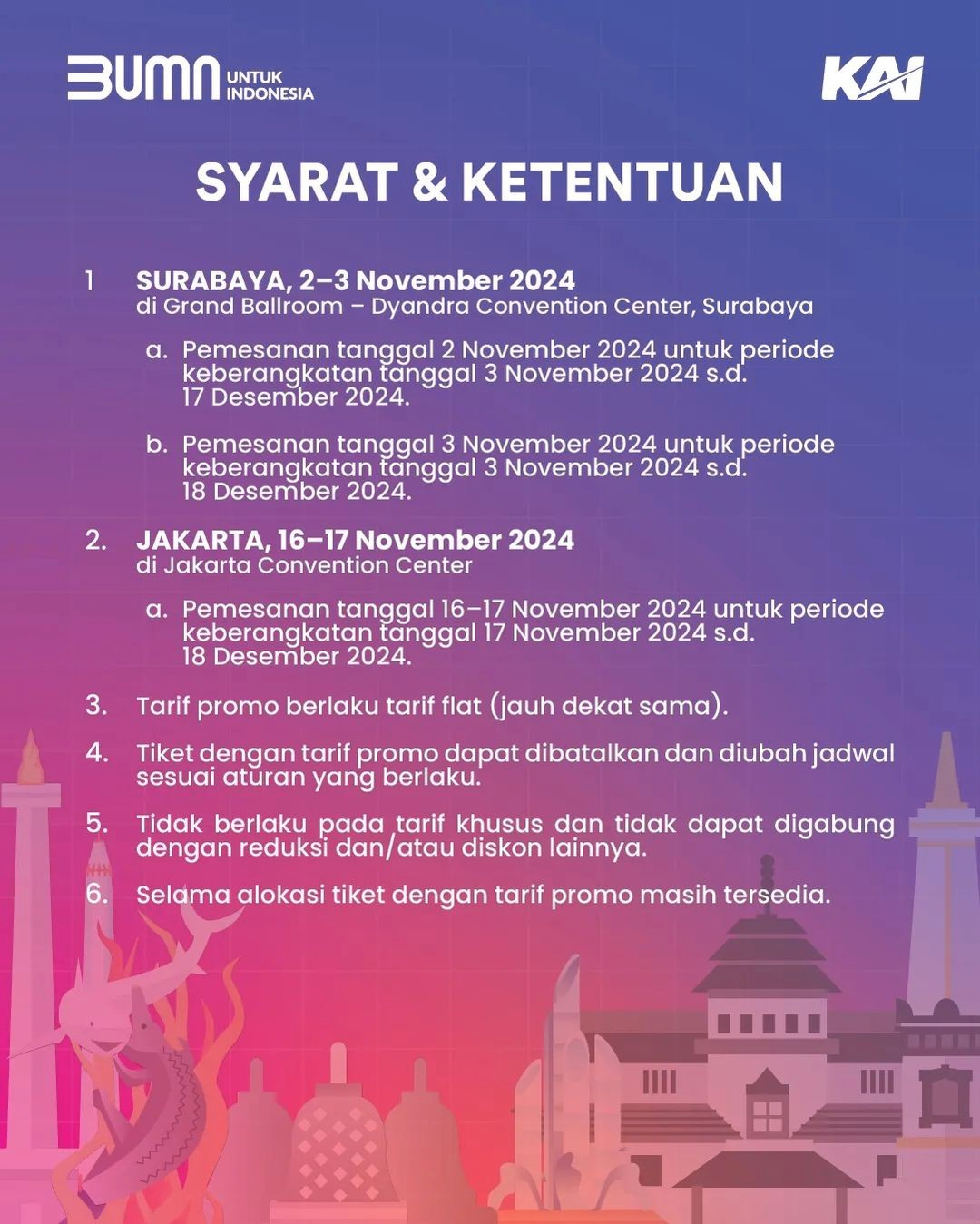 KAI Expo 2024 Promo Tiket Kereta Api Diskon Up To 70%