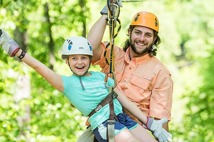 Small-Group 7-Line Zipline Activity at Sevierville Nature Park Harga ...