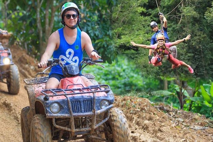 Phuket Great ATV Bike 2 hours with Zipline Adventure 32 Platforms ...