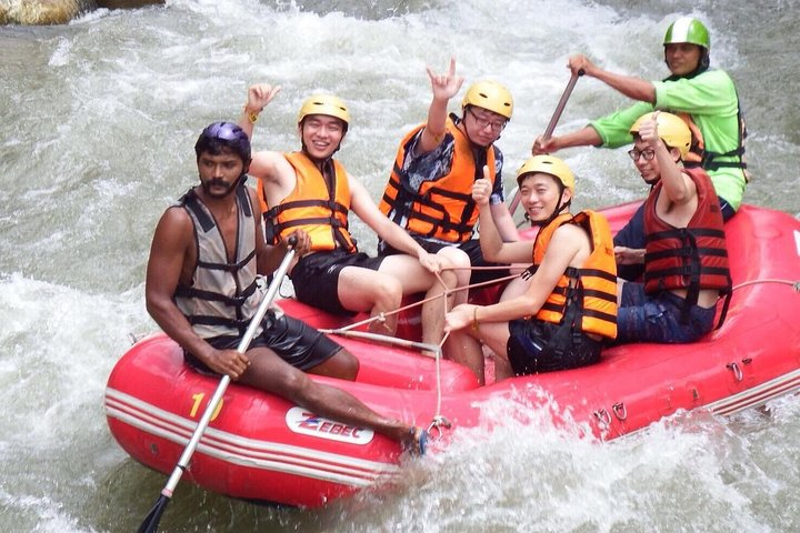 White water rafting 7KM & ATV Zipline visit monkey cave and waterfall ...