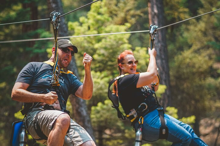 All-Day Guided Zipline Tour with Train Ride and Lunch in Durango Harga ...
