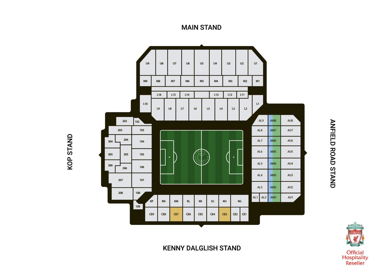 Tiket Liverpool FC Premier League Football Match at Anfield Stadium ...