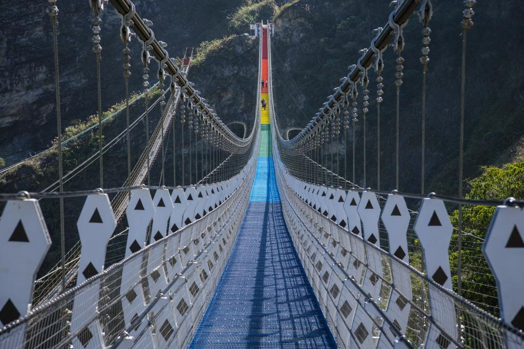 Shuanglong Falls Colorful Suspension Bridge 50% Off Entry Ticket Price