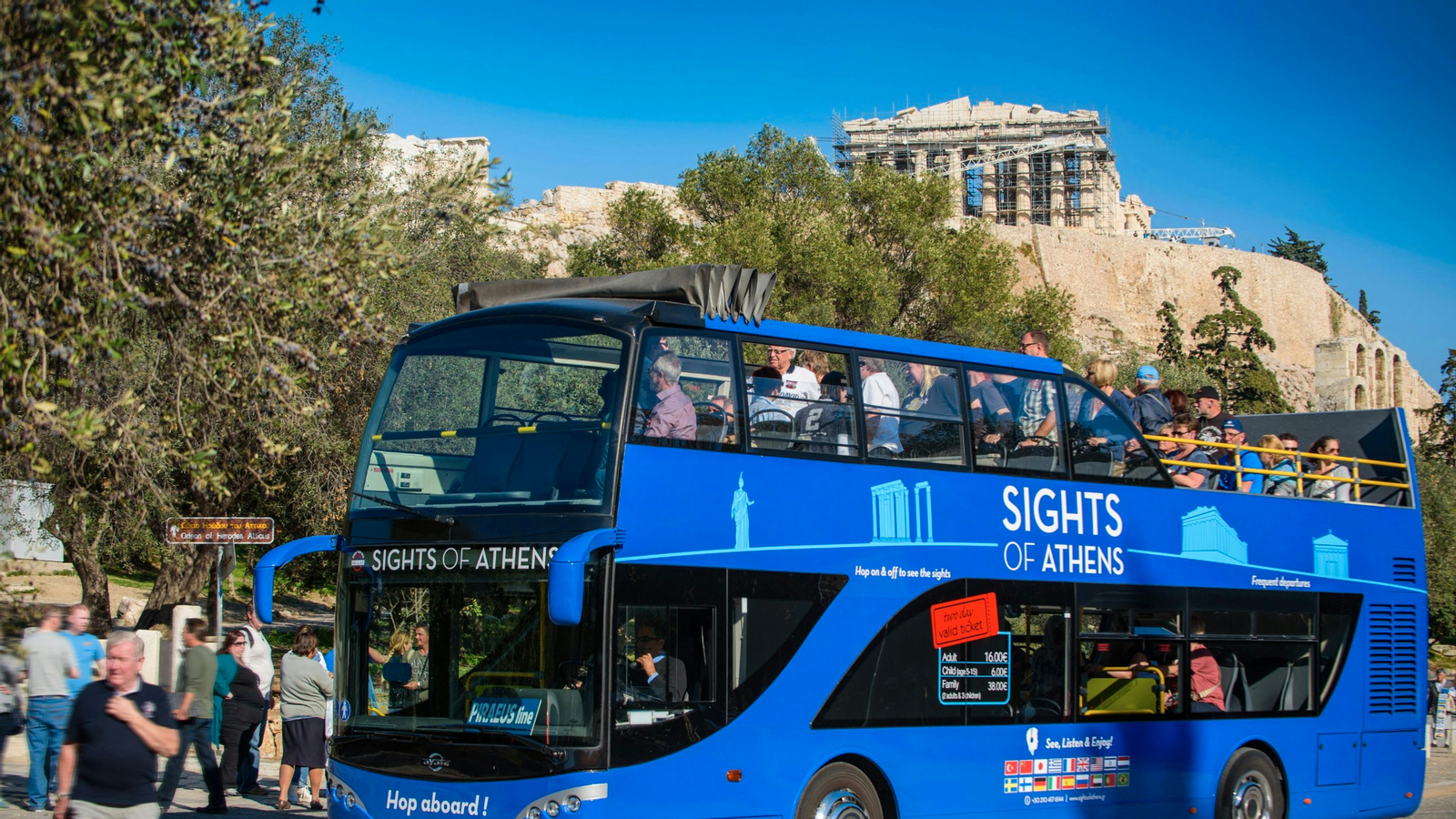 Tiket Athens hop-on hop-off bus by Sights of Athens Harga Promo - tiket.com