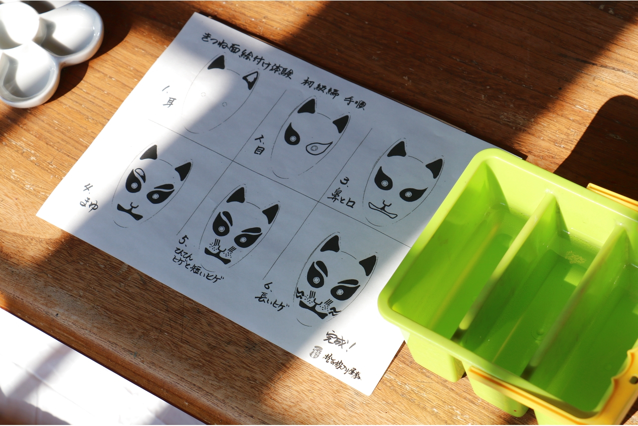 Tiket Mask Painting Experience at Kitsune no Yomeiri Yashiki (Fox ...