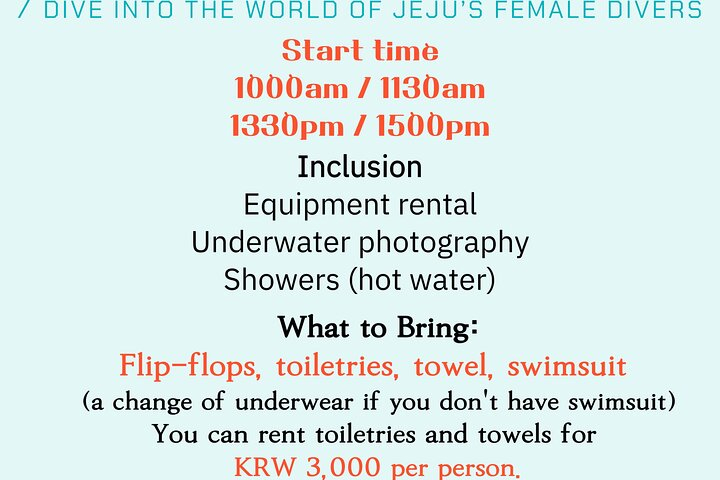 Get Ticket Experience Haenyeo Diving : female divers in Jeju Promo ...