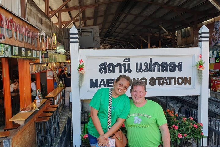Full-Day Floating Market and Maeklong Railway Market Private Tour from ...