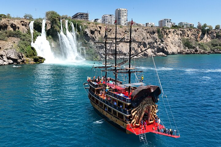 Tiket Antalya Pirate Boat Tour Visiting Duden Waterfall Harga Promo ...