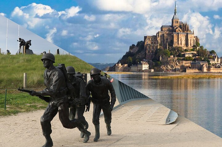 Tiket Normandy D-Day Tour with Mont Saint-Michel Day Trip from Paris ...