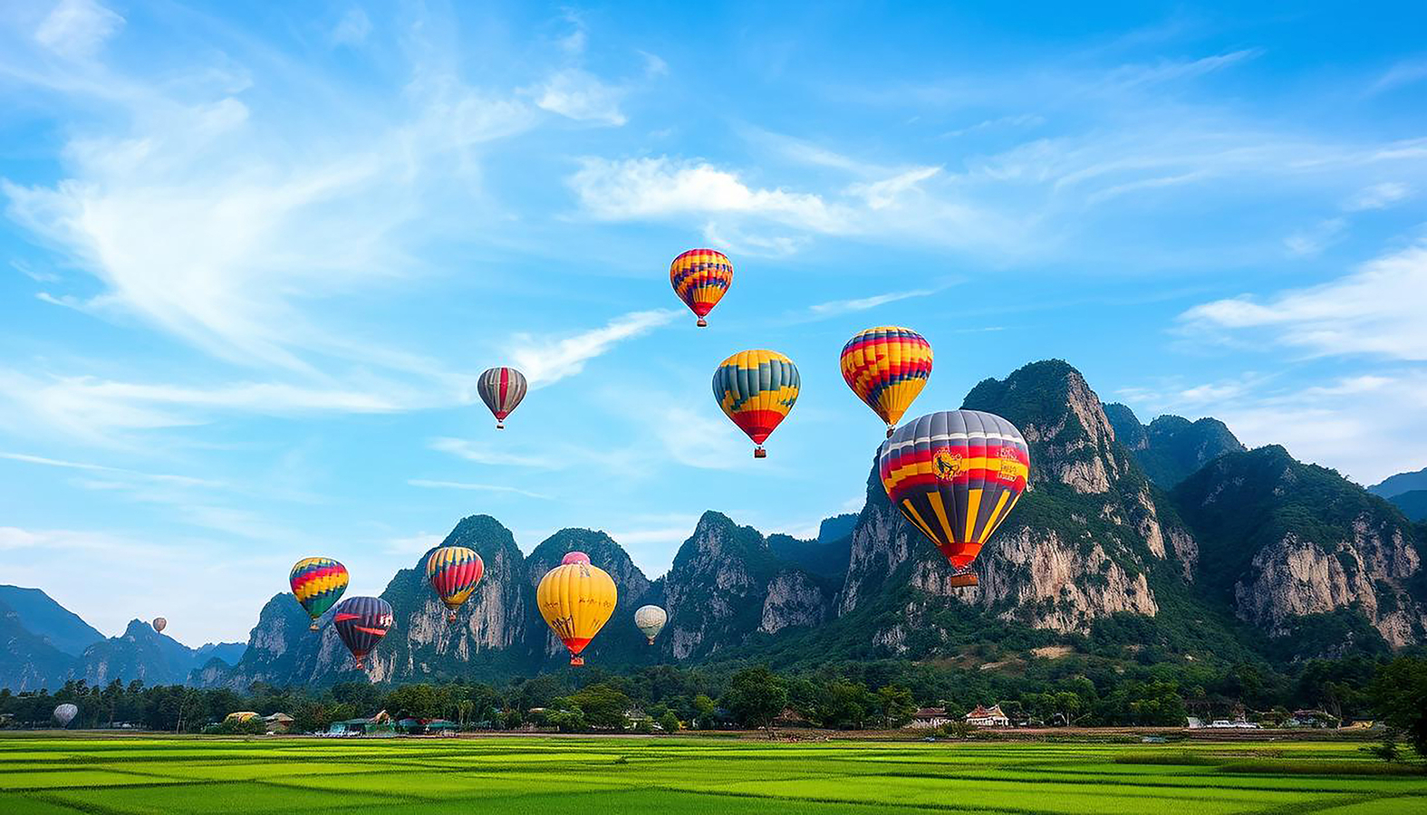 Tiket Vang Vieng: Hot Air Balloon Flight Harga Promo - tiket.com