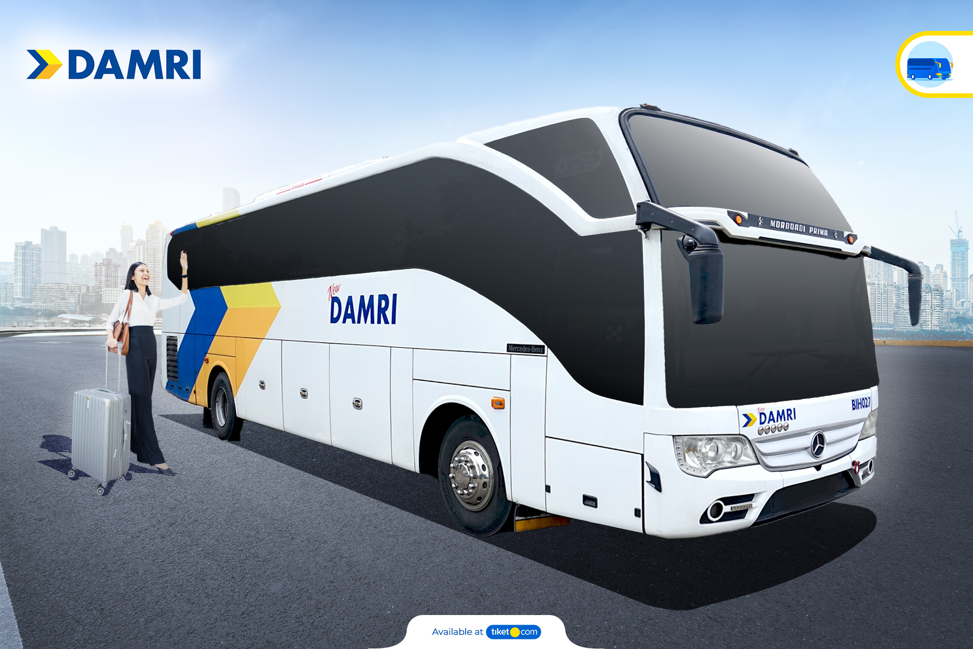 Tiket Bus DAMRI Diskon 50% HARGA TERMURAH!