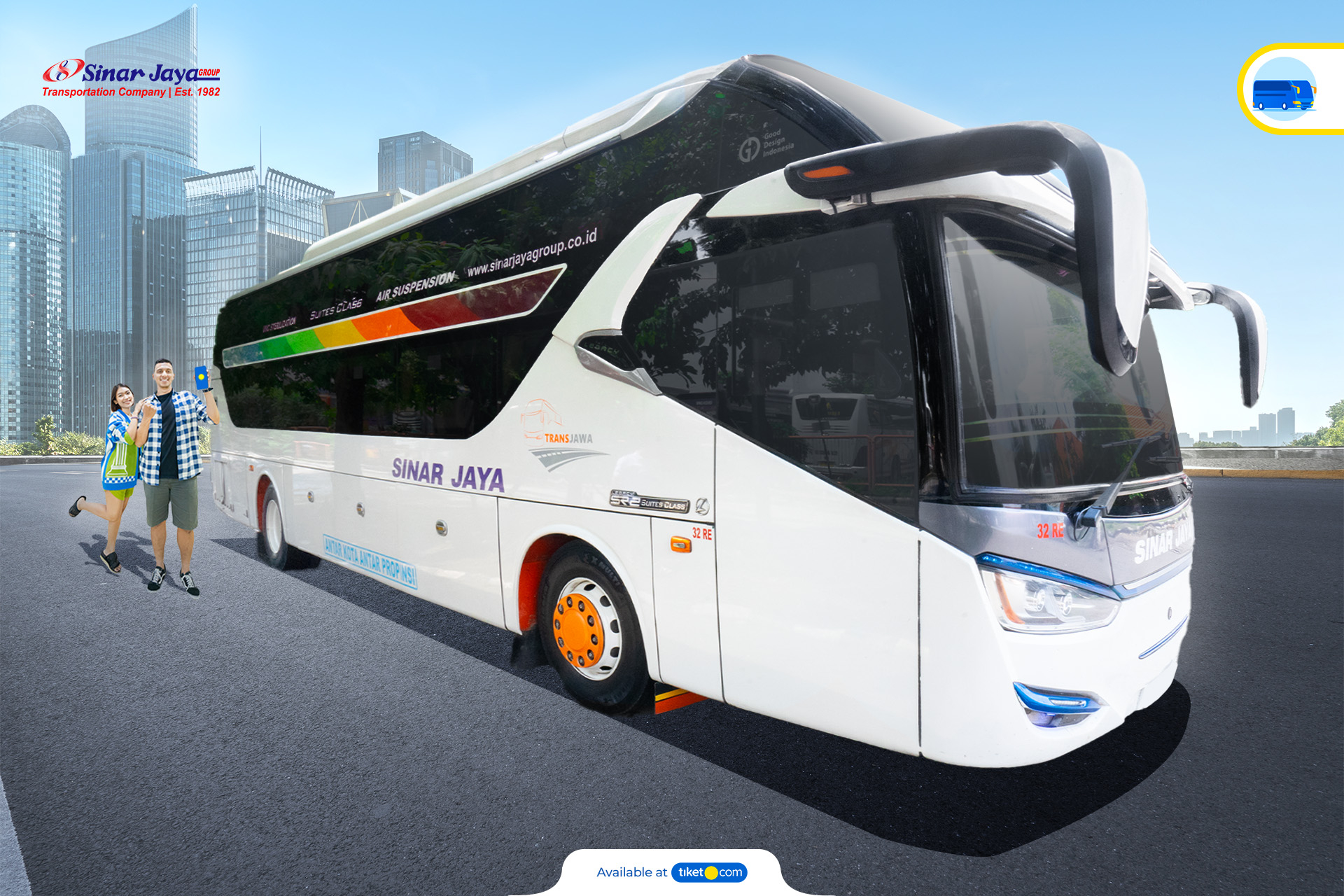 Tiket Bus Sinar Jaya Diskon 50% HARGA TERMURAH!