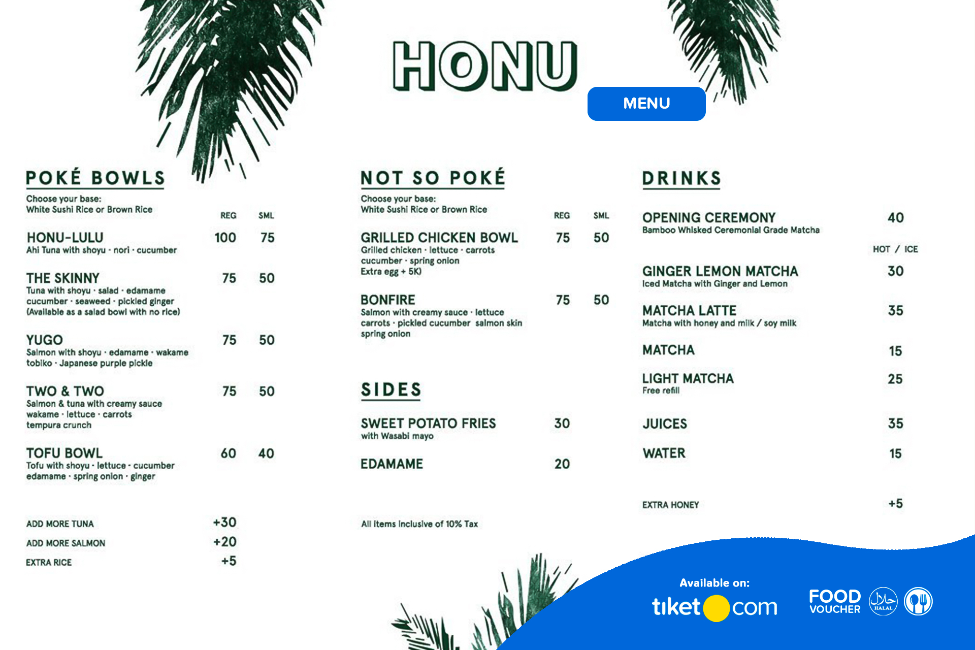 Makan Honu Poké & Matcha Bar - BSD Cashback 10% on 2024 Entrance Ticket ...