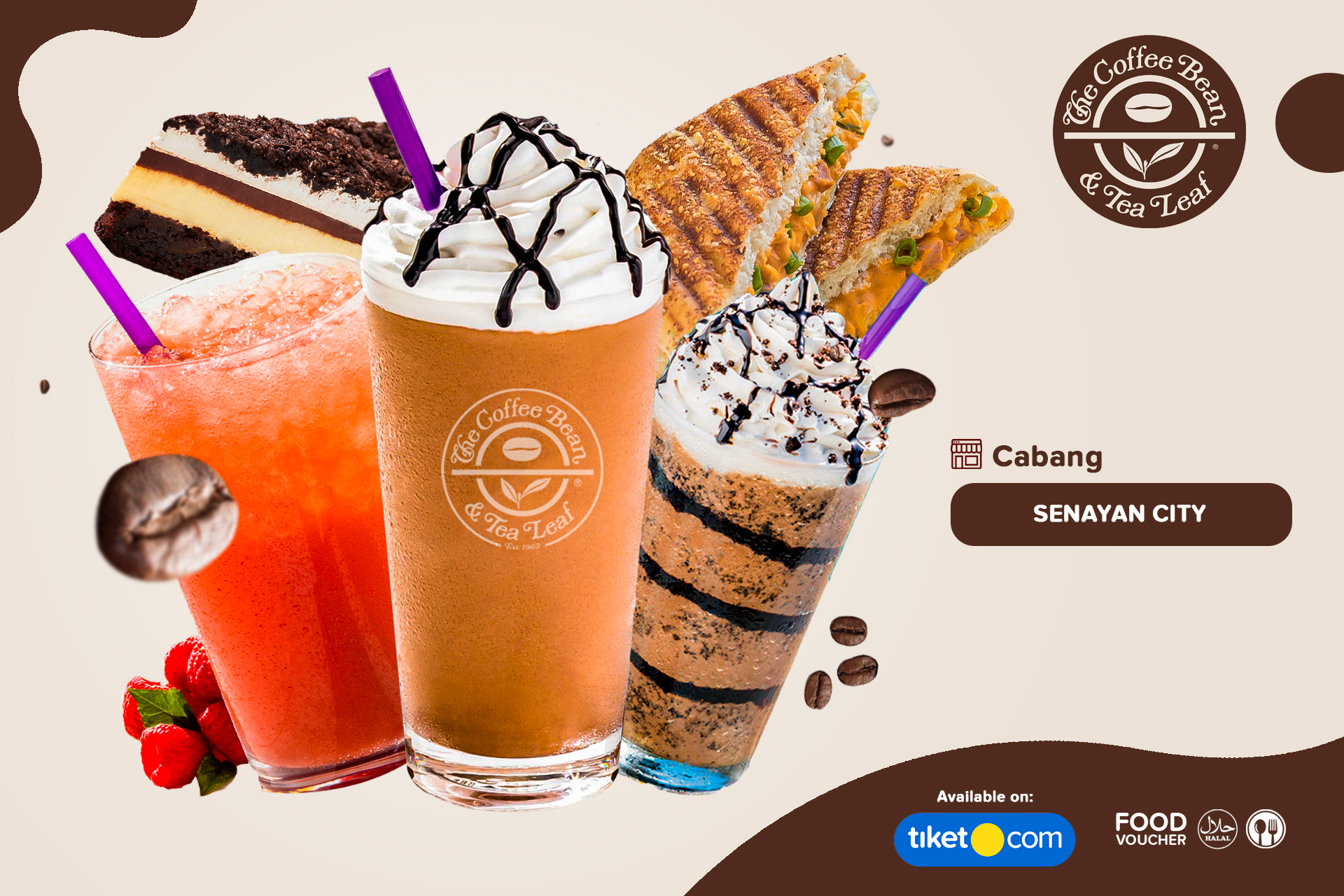 The Coffee Bean - Senayan City Cashback 10% Harga Tiket Masuk 2024