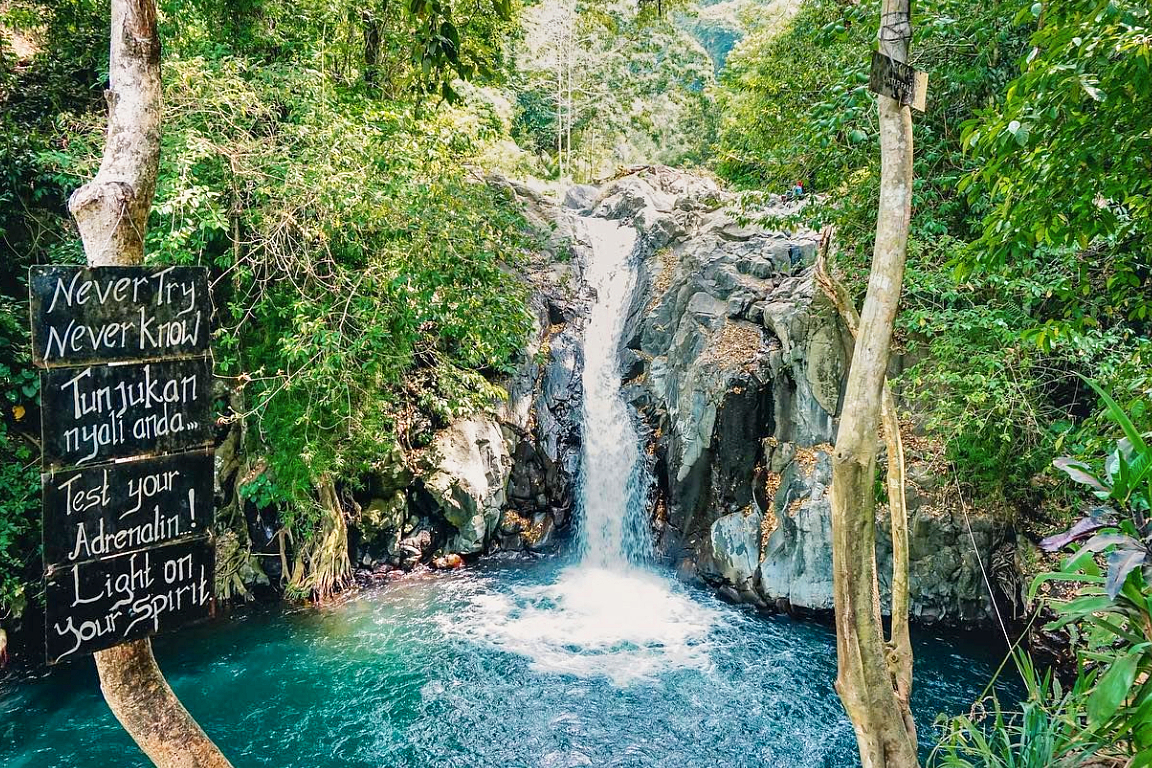 Aling Aling Waterfall Trekking and Jumping in Sambangan Bali 50 Off Entry Ticket Price