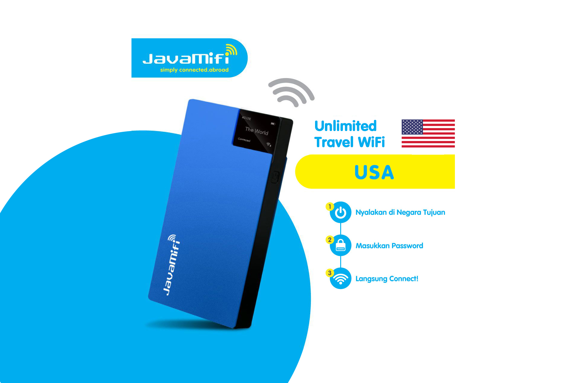 JavaMifi USA Travel Wifi Diskon 50% Harga Paket