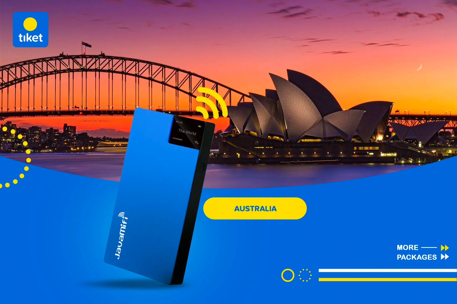 JavaMifi Australia Travel Wifi Diskon 50% Harga Paket