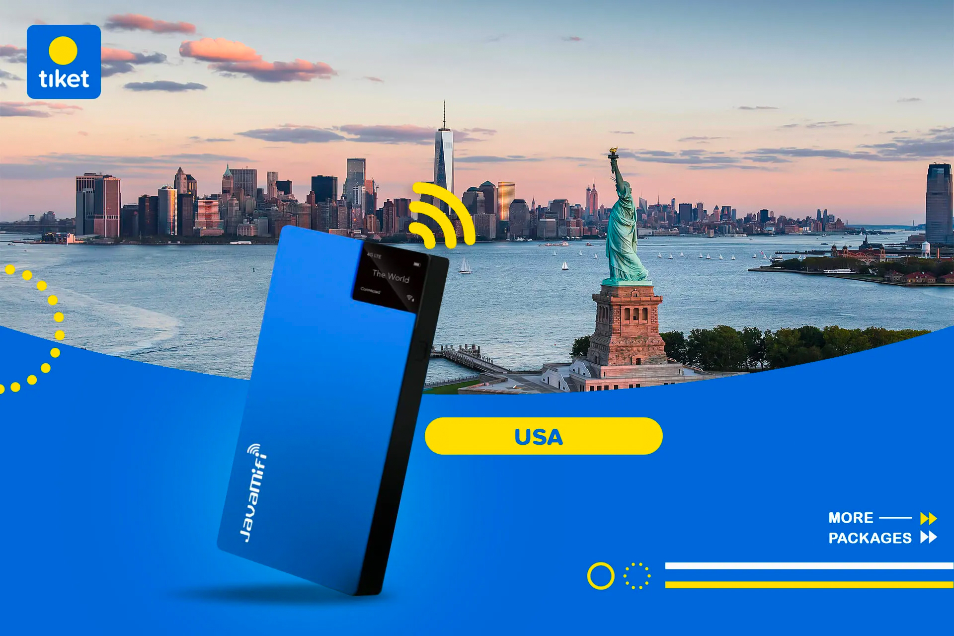JavaMifi USA Travel Wifi Diskon 50% Harga Paket