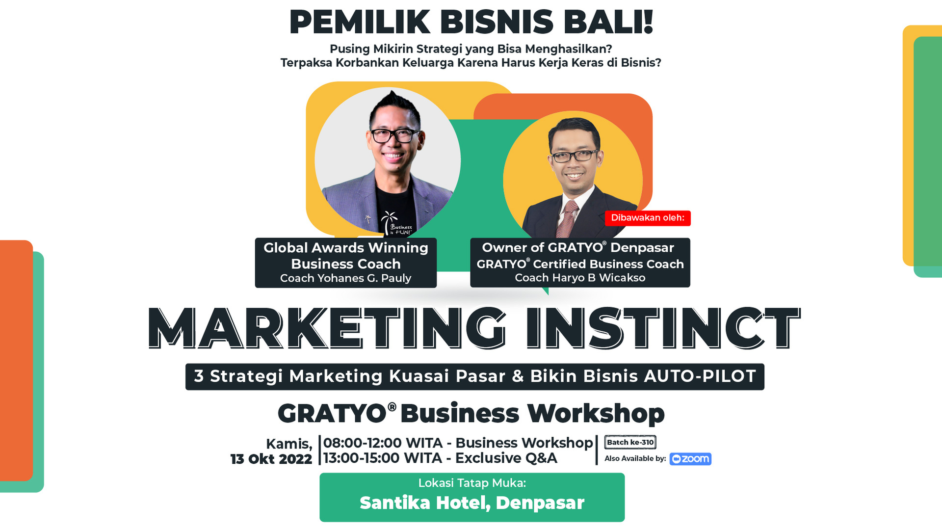 Tiket Denpasar - Indonesia Business Workshop by GRATYO® (13 Oktober ...