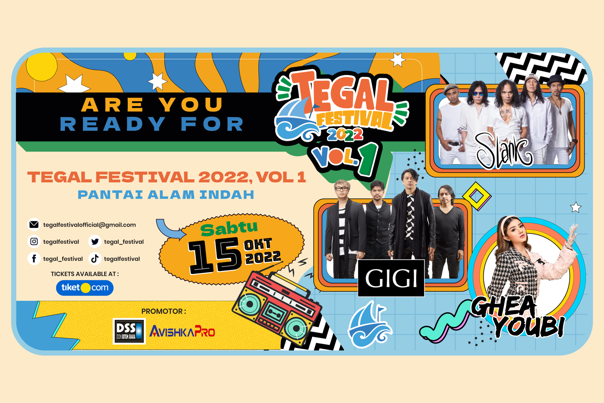 Tiket Tegal Festival 2022 Vol.1 Harga Promo - tiket.com