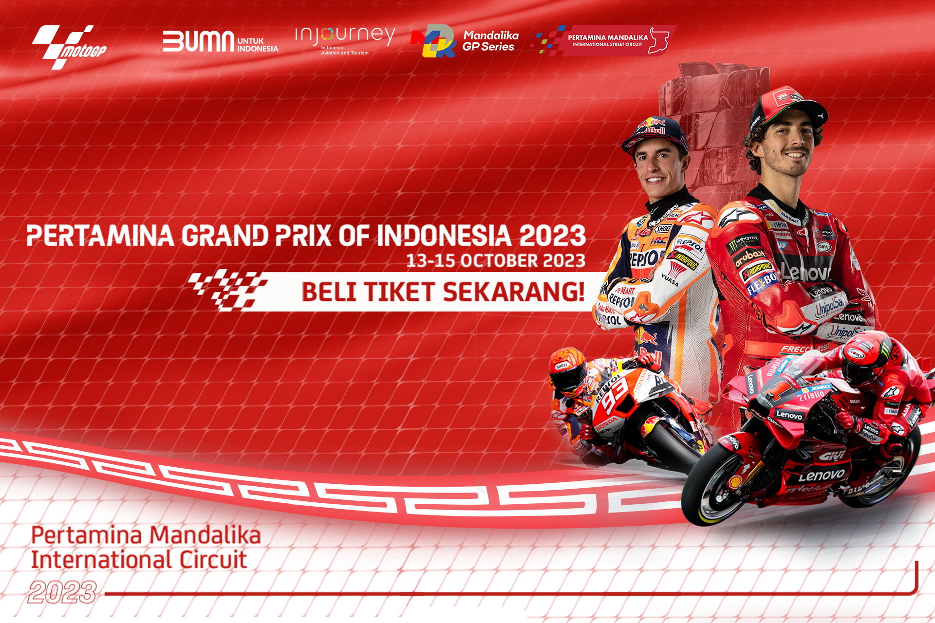 Buy PERTAMINA GRAND PRIX OF INDONESIA 2023 Ticket Promo Price
