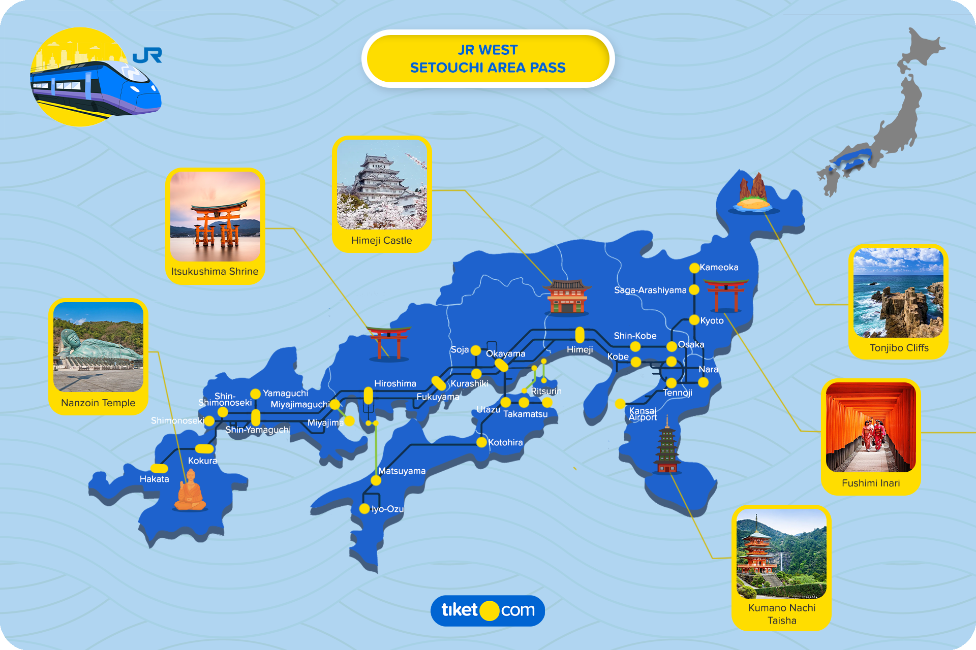 JR West - Setouchi Area Pass Ticket - Newest Price