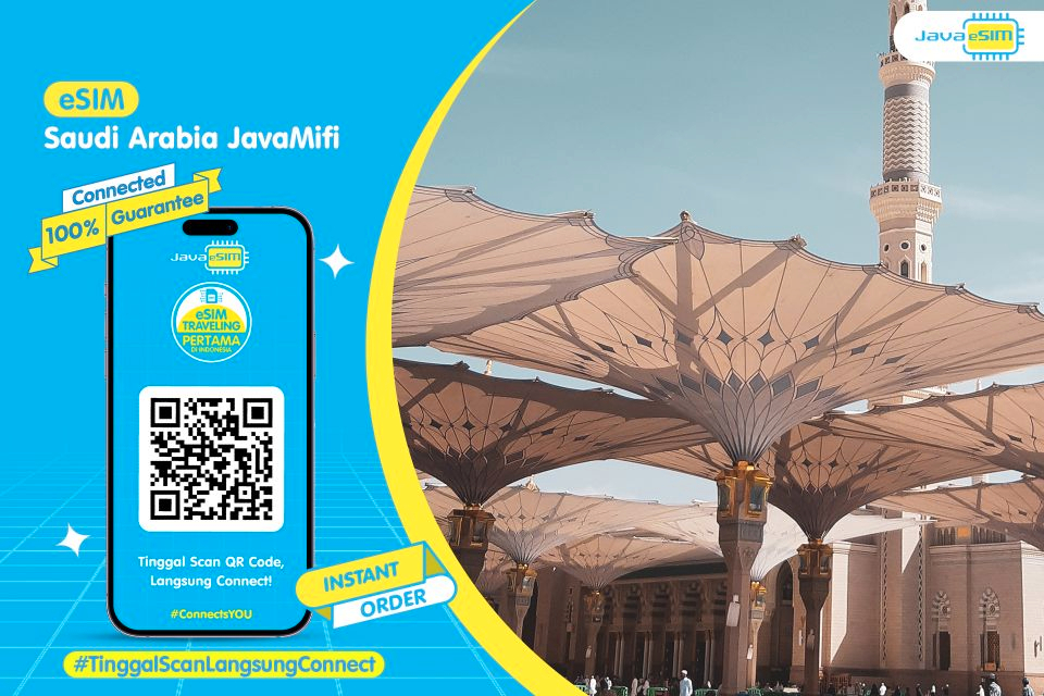 Tiket eSIM Saudi Arabia by JavaMifi Harga Promo - tiket.com