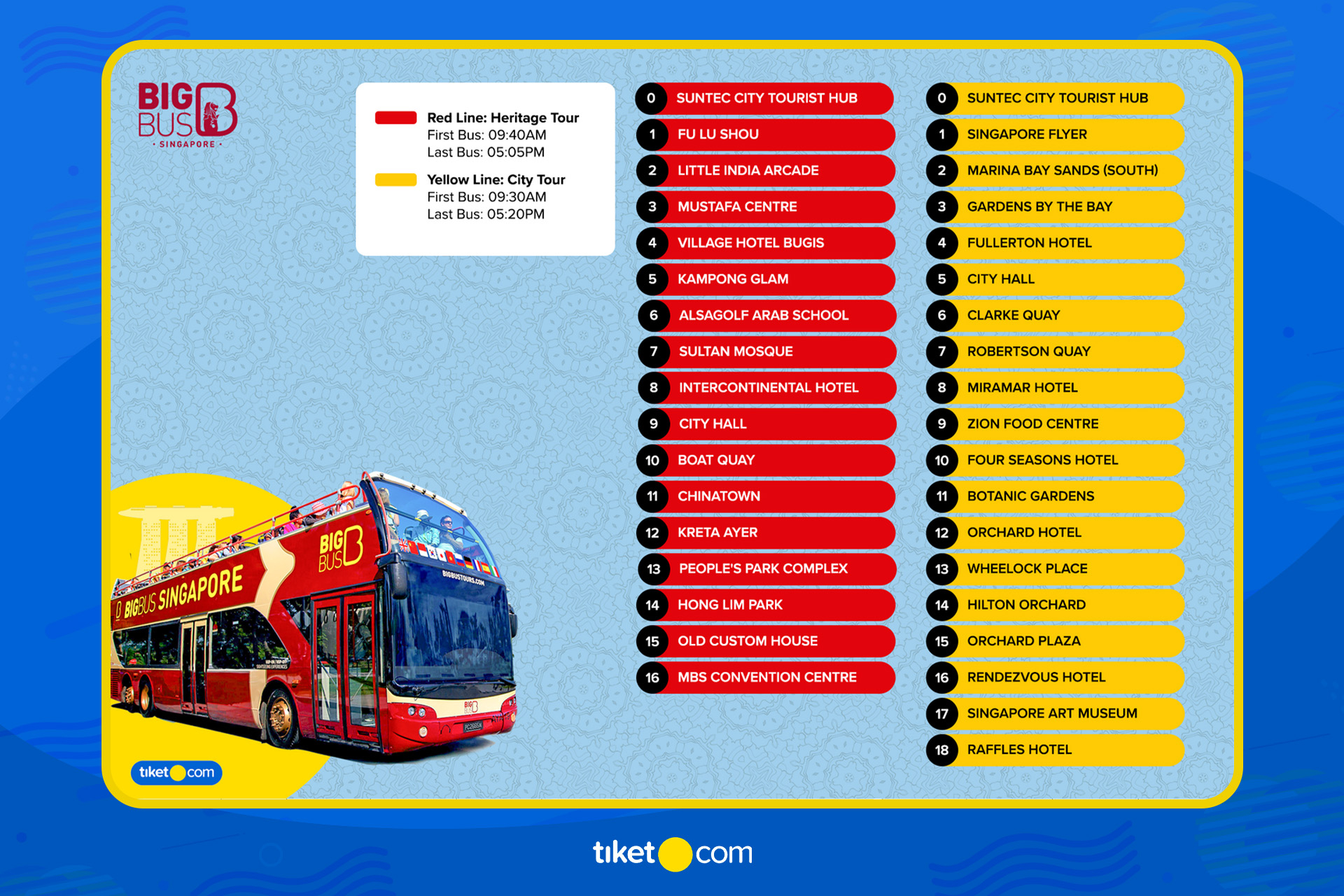 BIG BUS Singapore - Hop on Hop off Bus Tour 50% Off Tour Package