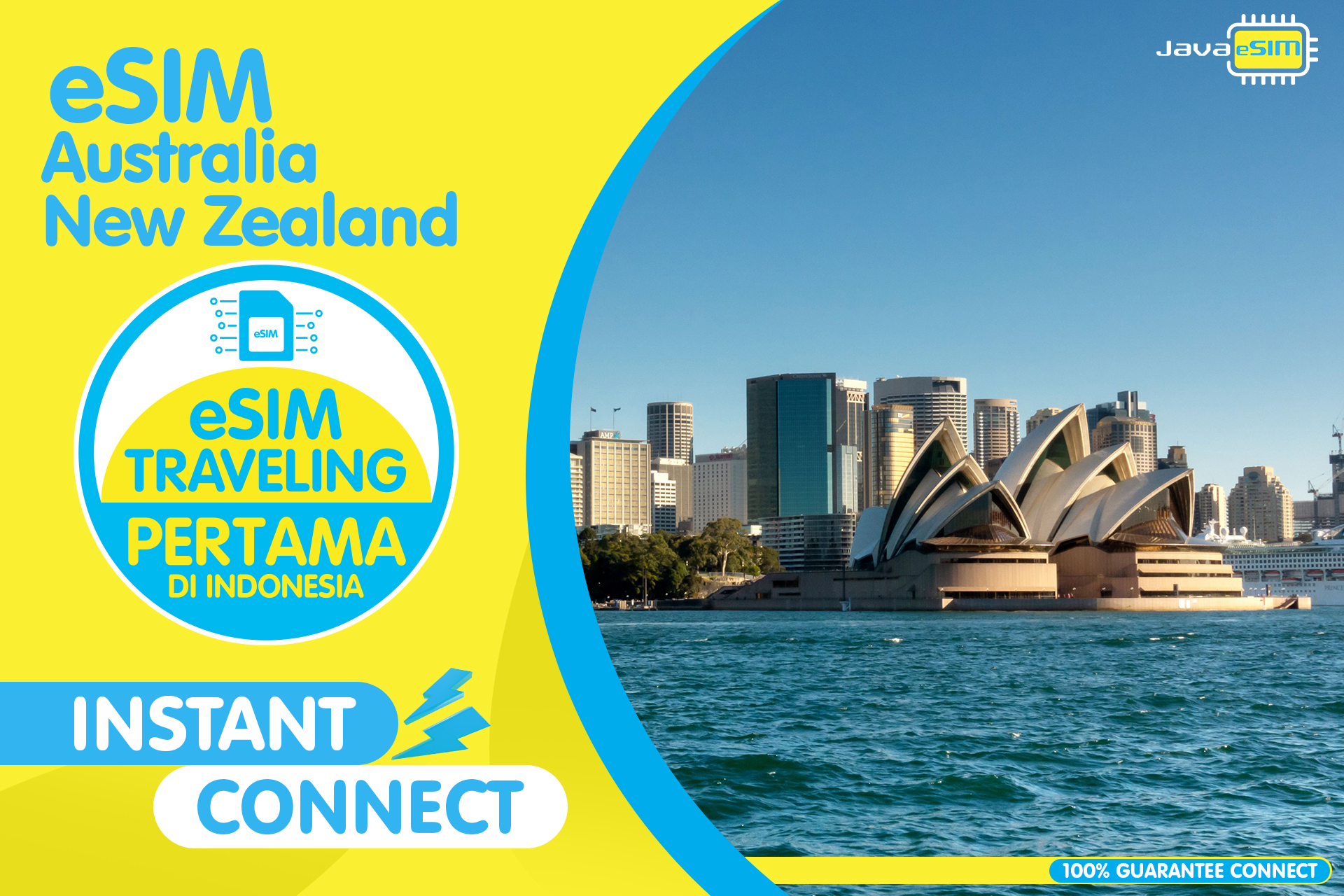 eSIM Australia New Zealand by JavaMifi Diskon 50% Harga Paket