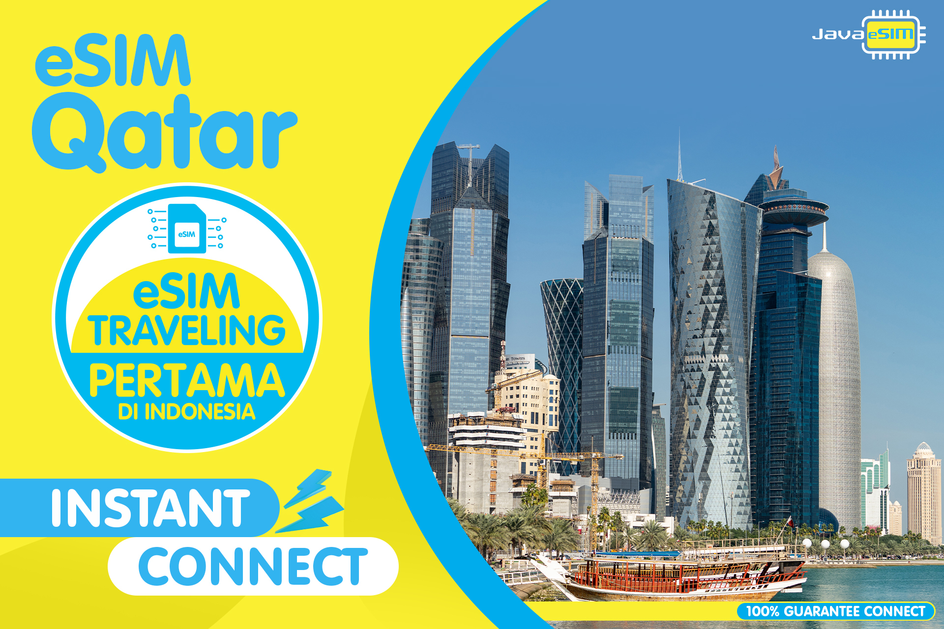 eSIM Qatar by JavaMifi Diskon 50% Harga Paket