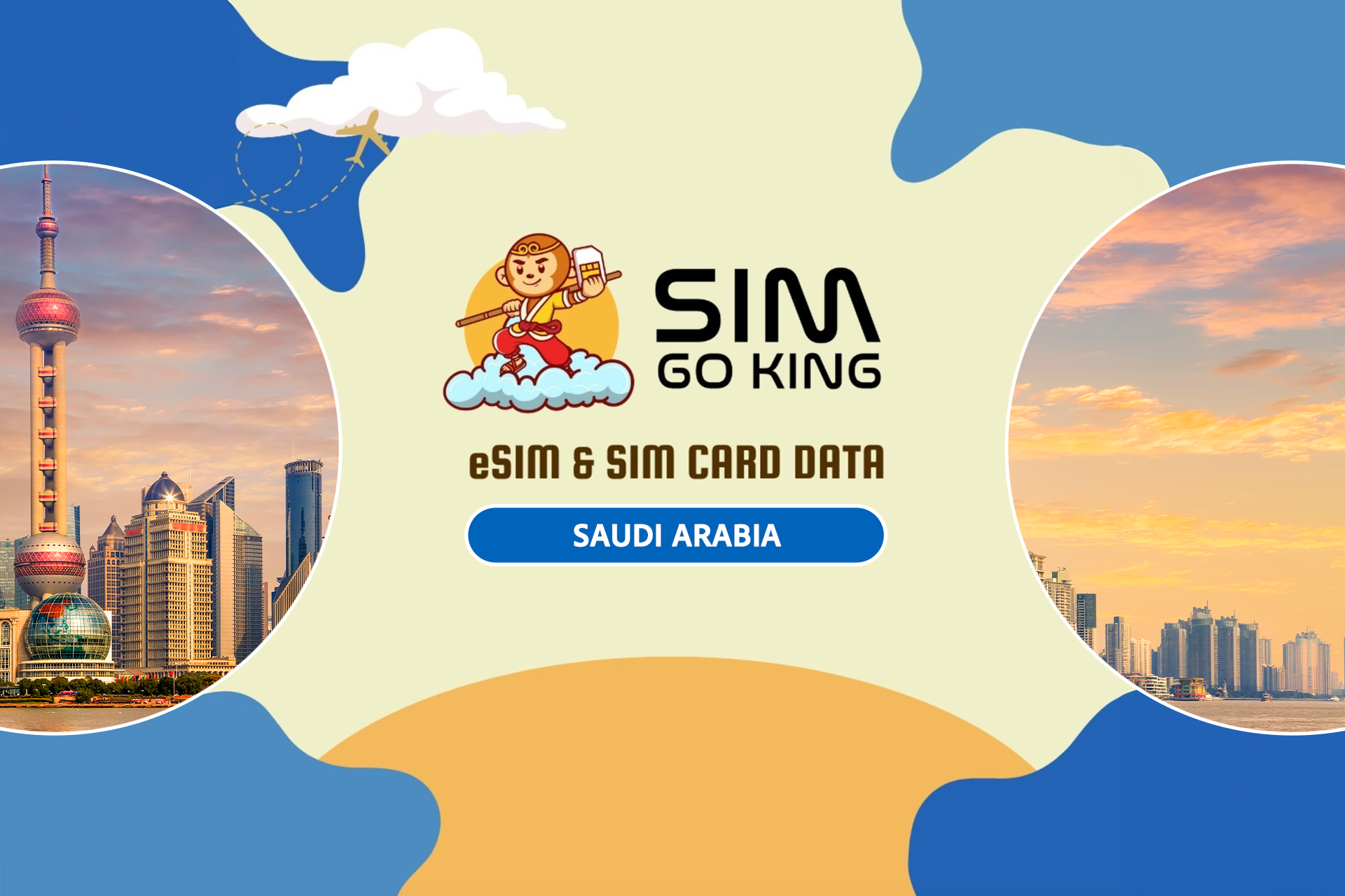 eSIM Saudi Arabia by Sim Go King Diskon 50% Harga Tiket Masuk