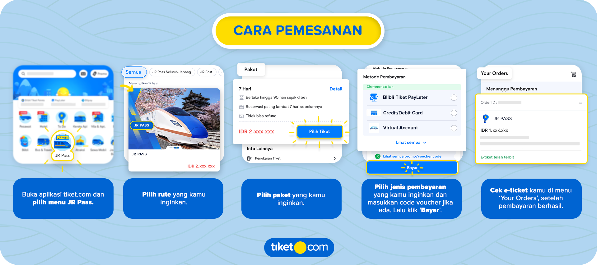 JR Whole Japan Rail Pass - Self Pick Up & Pengiriman Indonesia Tiket Masuk Promo s.d. 30% 🎟️