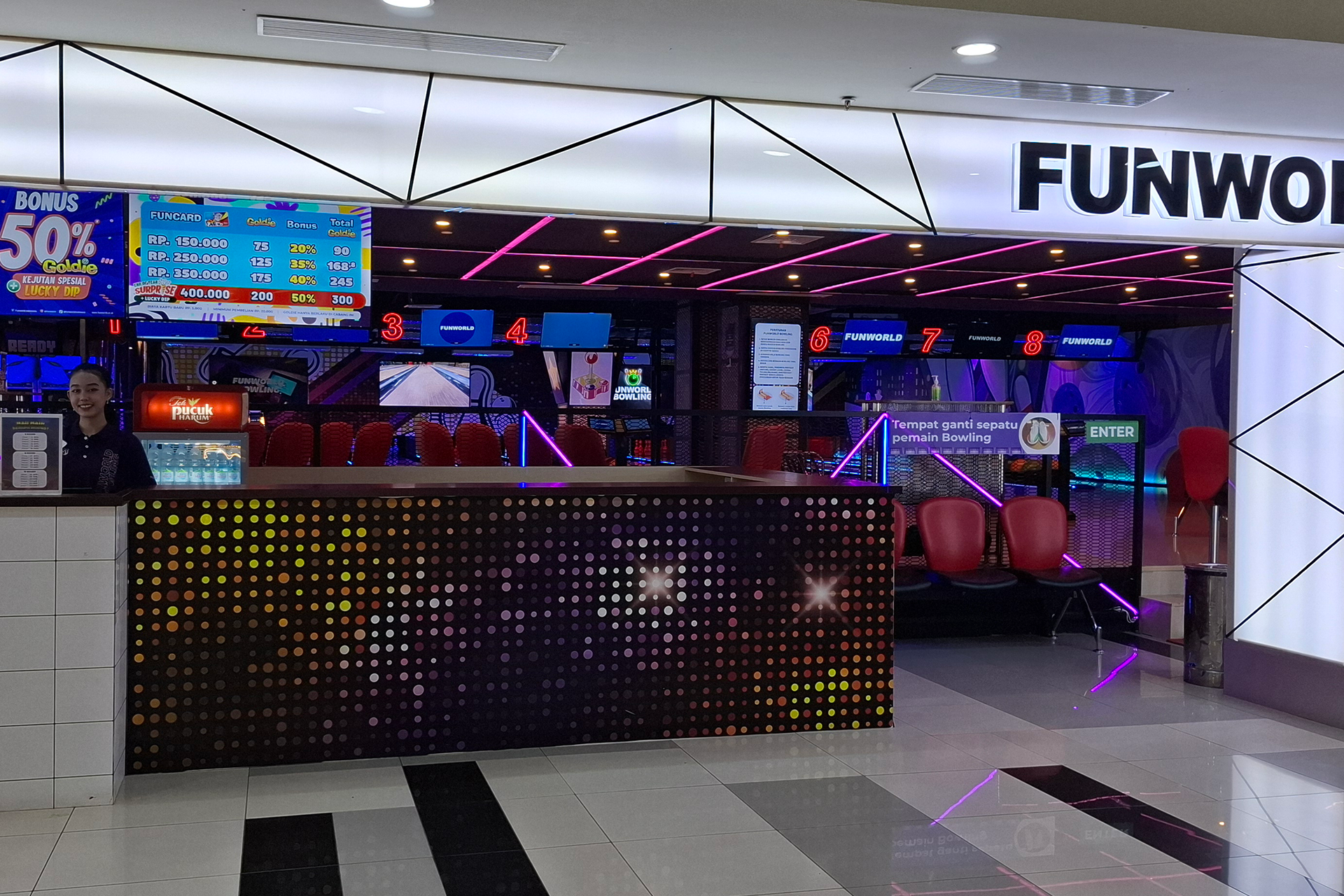 Top Up Kartu Funworld PTC Mall Palembang Harga Terbaru
