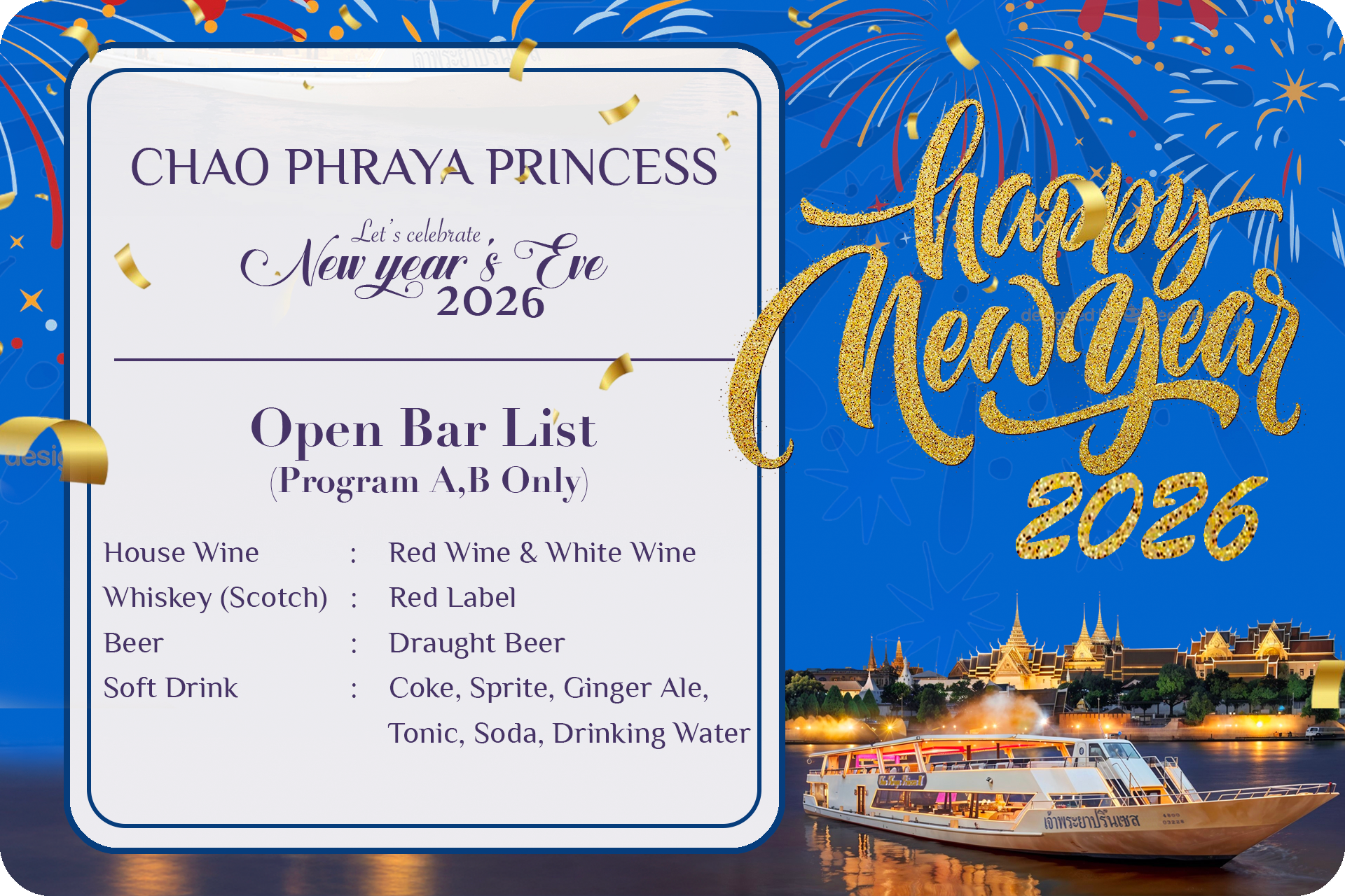 Chao Phraya Princess Cruise Bangkok Terbaik - Harga Promo