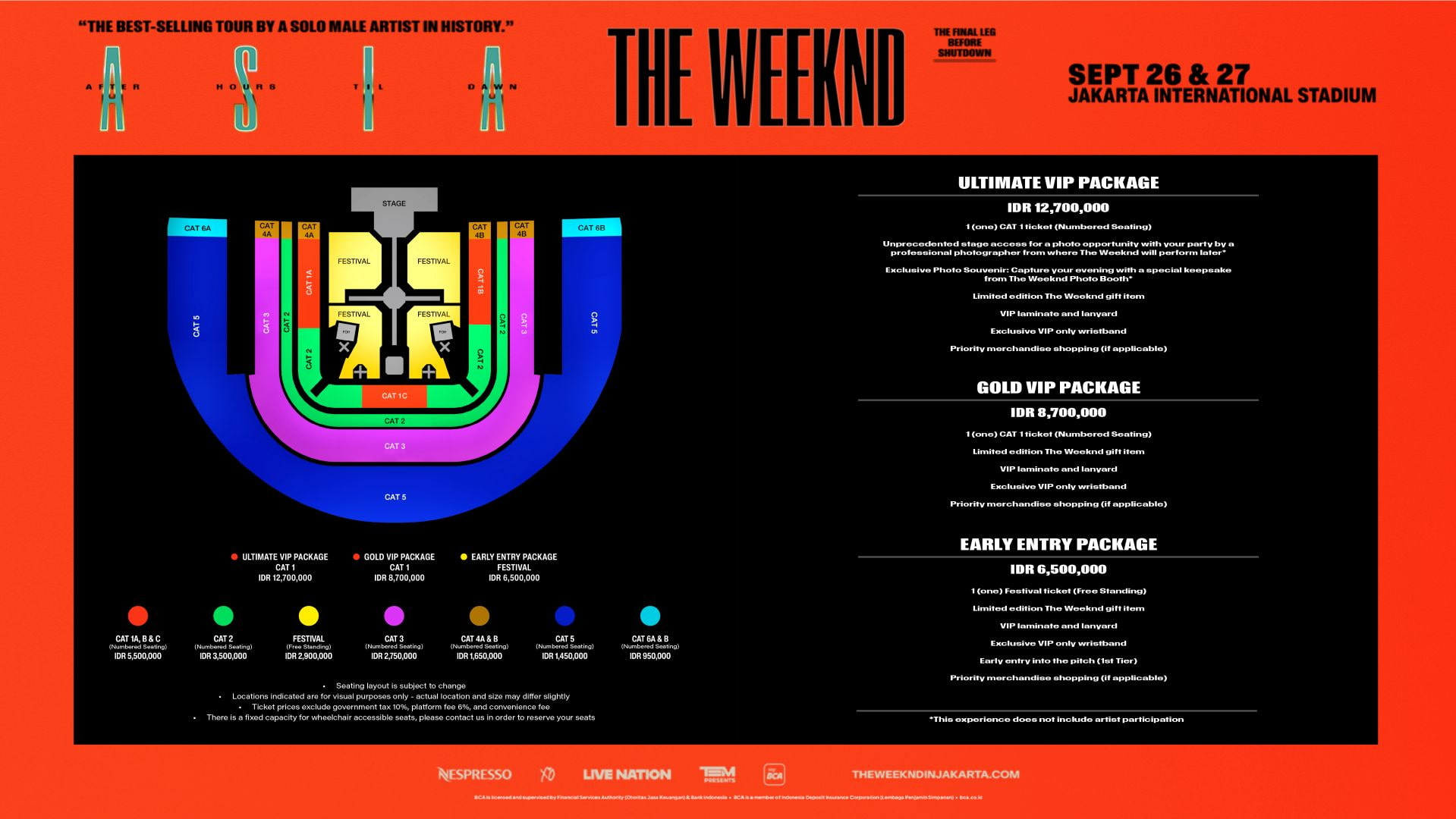 Beli Tiket The Weeknd After Hours Til Dawn Tour - Artist Presale Day 1