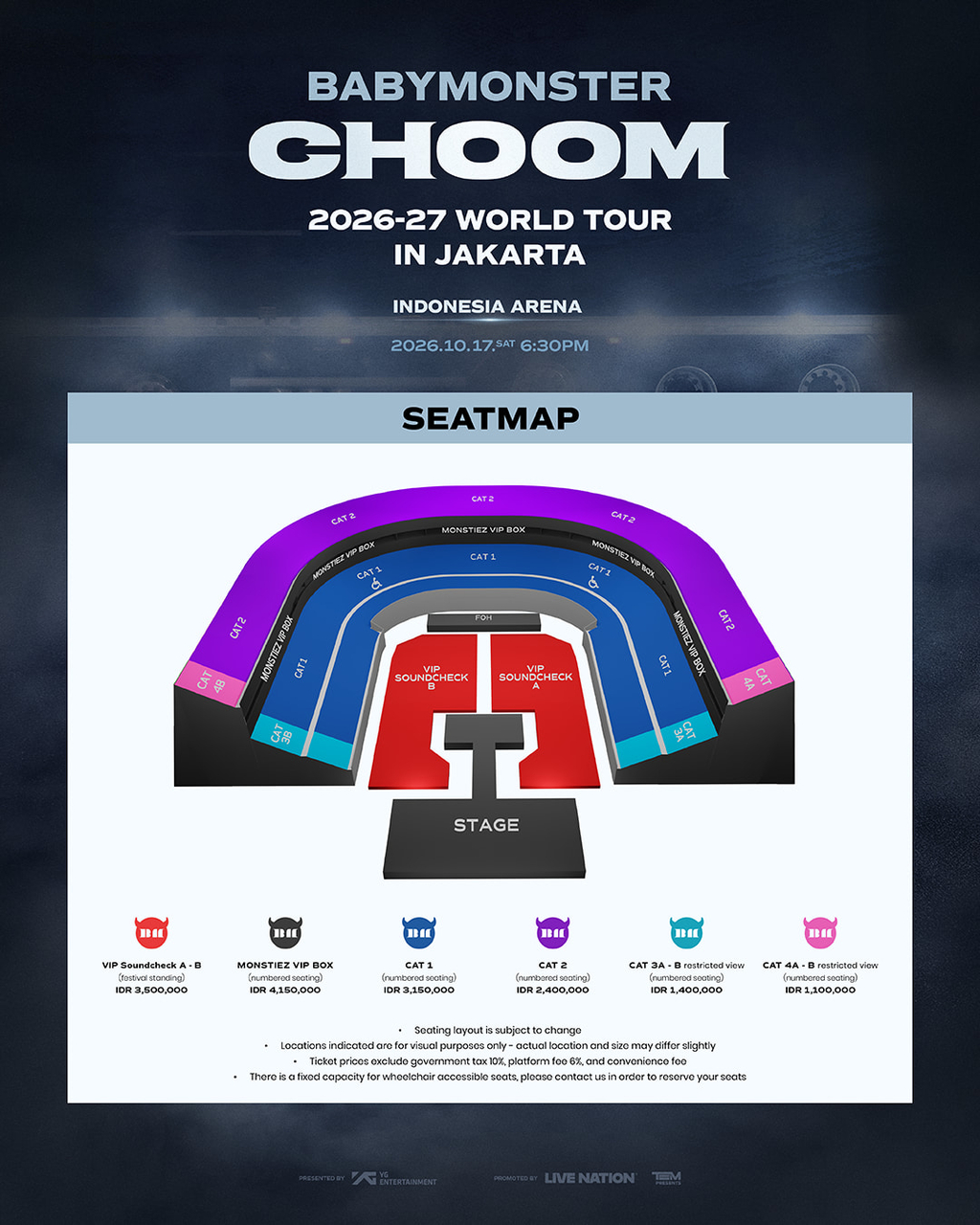 Get Ticket 2026-27 BABYMONSTER WORLD TOUR [CHOOM] IN JAKARTA - General ...