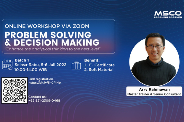 Tiket Online Workshop - Problem Solving & Decision Making Harga Promo - tiket.com