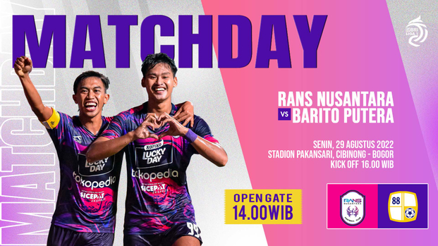 Tiket BRI LIGA 1 - RANS NUSANTARA FC VS PS BARITO PUTERA - COMPLIMENT ...