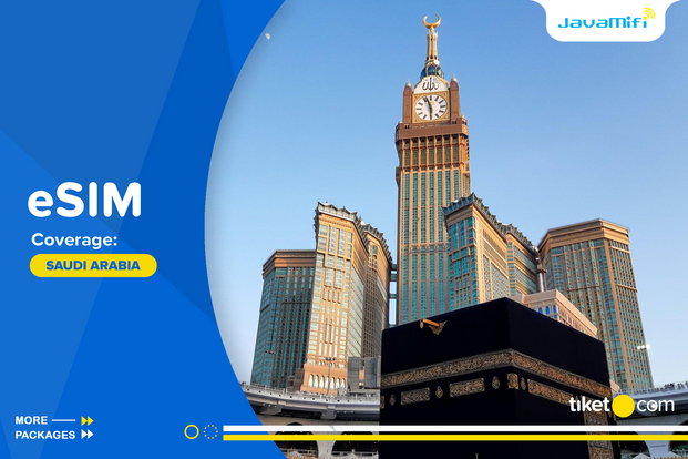 Tiket eSIM Saudi Arabia by JavaMifi Harga Promo - tiket.com