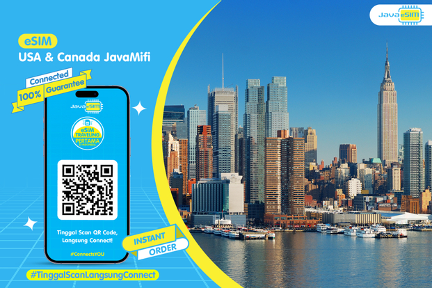 Tiket eSIM USA Canada by JavaMifi Harga Promo - tiket.com