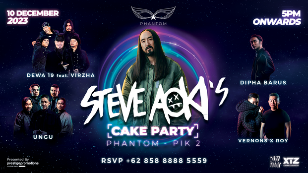 Get Ticket Steve Aoki's Cake Party Promo Prices - tiket.com