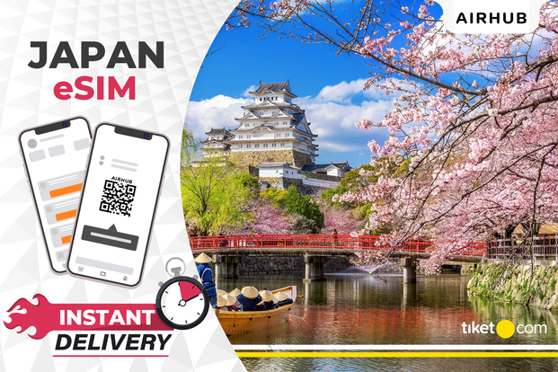 Tiket eSIM Japan by Airhub Harga Promo - tiket.com