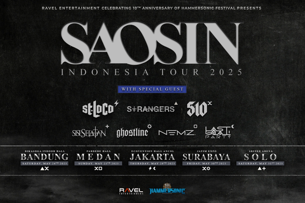 Tiket SAOSIN INDONESIA TOUR 2025! - BANDUNG Harga Promo - tiket.com