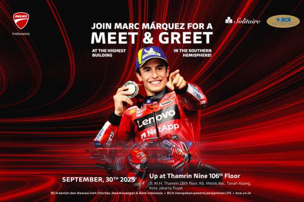 Get Ticket [BCA Solitaire & Prioritas] Meet & Greet with Marc Marquez ...
