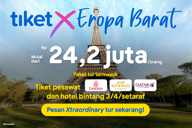 Tiket 10D7N TIKET X WEST EUROPE - tiket.com Exclusive Harga Promo ...