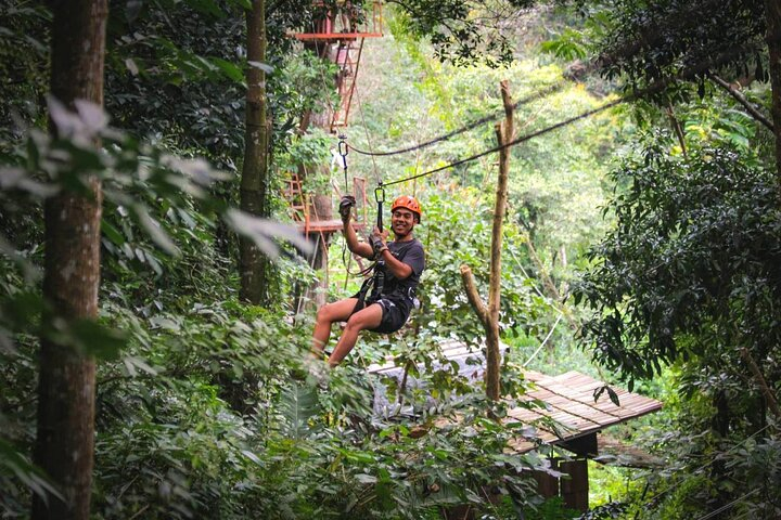 Tiket Zipline Canopy Adventures Tour at Secret Waterfall on Koh Samui ...